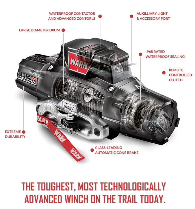 Explore Warn Ultimate Performance Zeon Platinum Winches for Trucks and ...