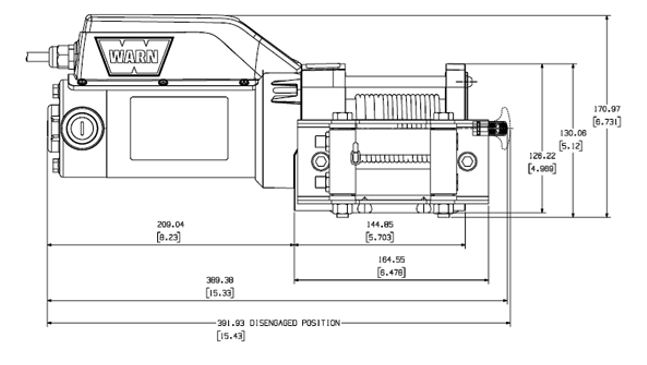 1500 AC Utility Winch, 1500lb | WARN Industries | Go Prepared.