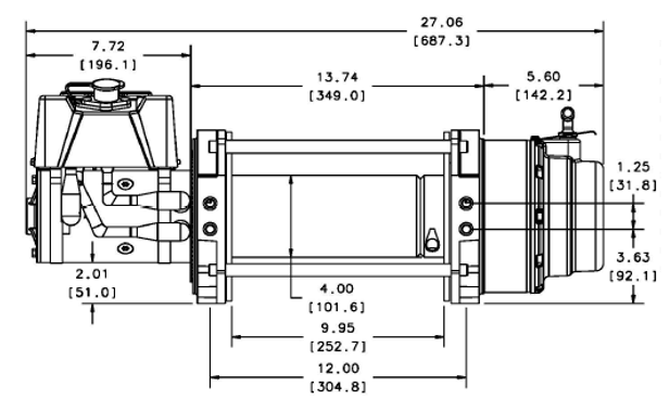 Series 15 DC Electric Winch, 12V - 15,000 lb | WARN Industries | Go ...