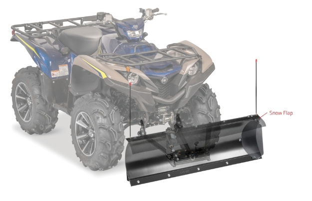 Universal Rubber Snow Flap - 109156 | WARN Industries | Go Prepared.