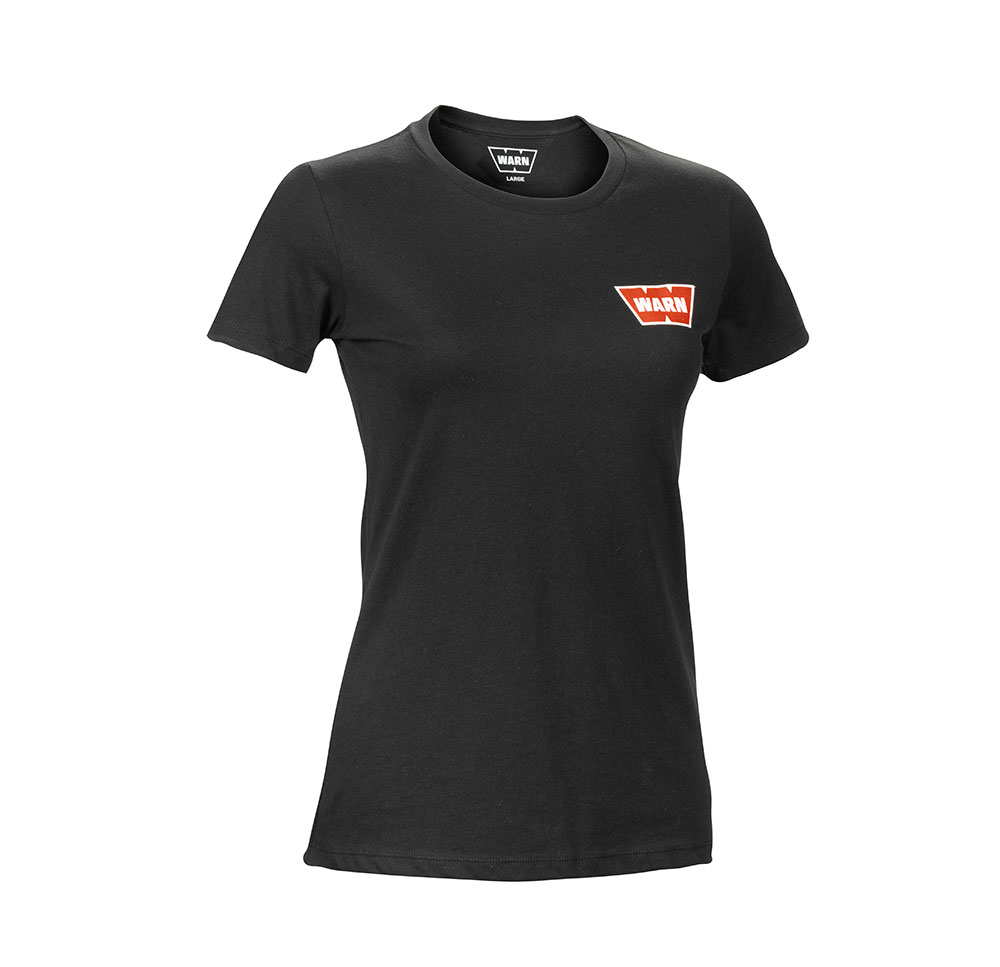 Warn Logo T-shirt - Short Sleeve Women's Fit - Black | WARN Industries ...