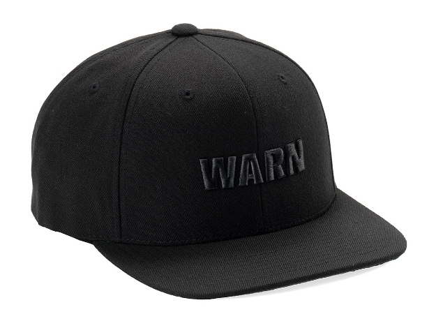 Warn Black Snap Back Hat - 40822 | WARN Industries | Go Prepared.