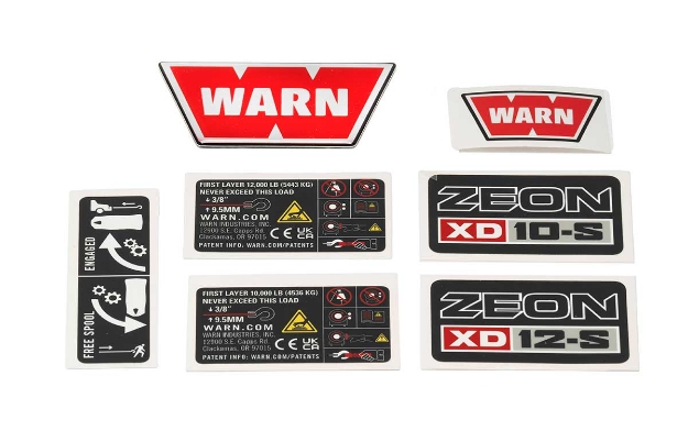 Service Part - Label Kit - 109729 | WARN Industries | Go Prepared.